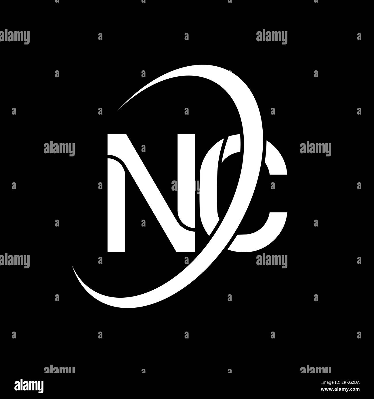 NC logo. N C design. White NC letter. NC/N C letter logo design ...