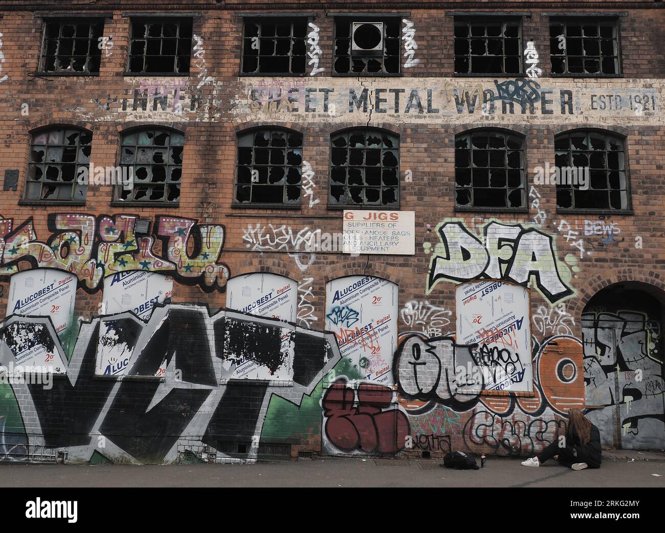 Digbeth, Birmingham, U.K, - August 12th 2023 - photo of an urban ...