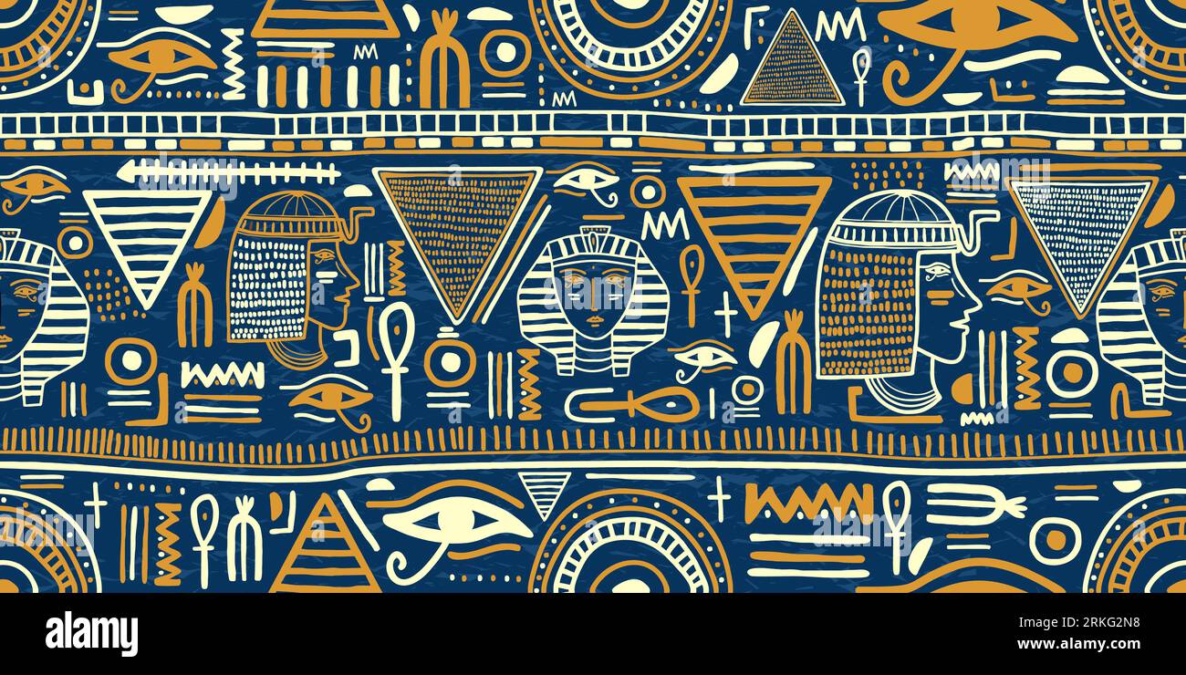 Egyptian ancient pattern Stock Vector Images - Alamy