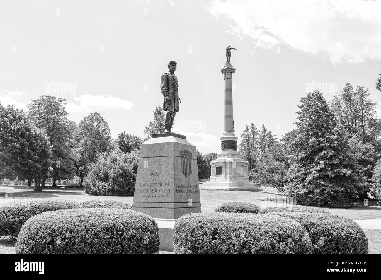 US Civil War Battlefield Gettysburg Pennsylvania Stock Photo - Alamy
