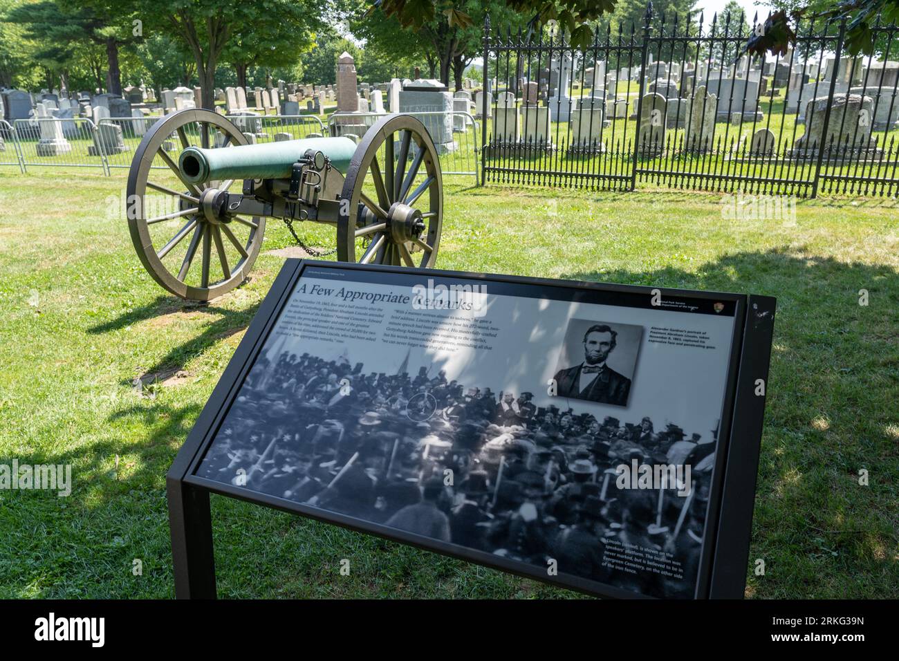 US Civil War Battlefield Gettysburg Stock Photo - Alamy