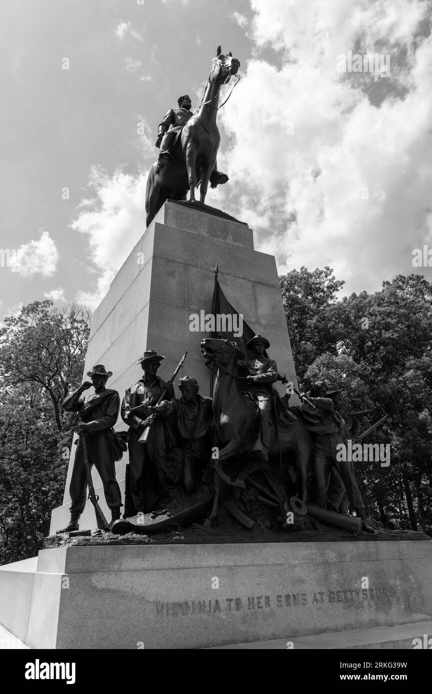 US Civil War Battlefield Gettysburg Stock Photo - Alamy