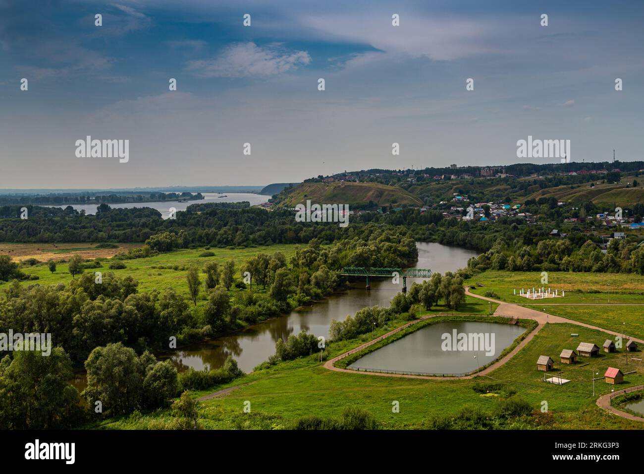 The famous Shishkin ponds in Yelabuga. Tatarstan Stock Photo - Alamy