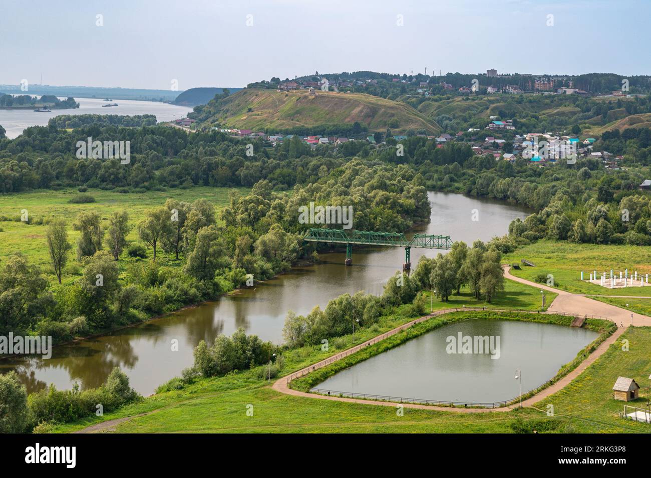 The famous Shishkin ponds in Yelabuga. Tatarstan Stock Photo - Alamy