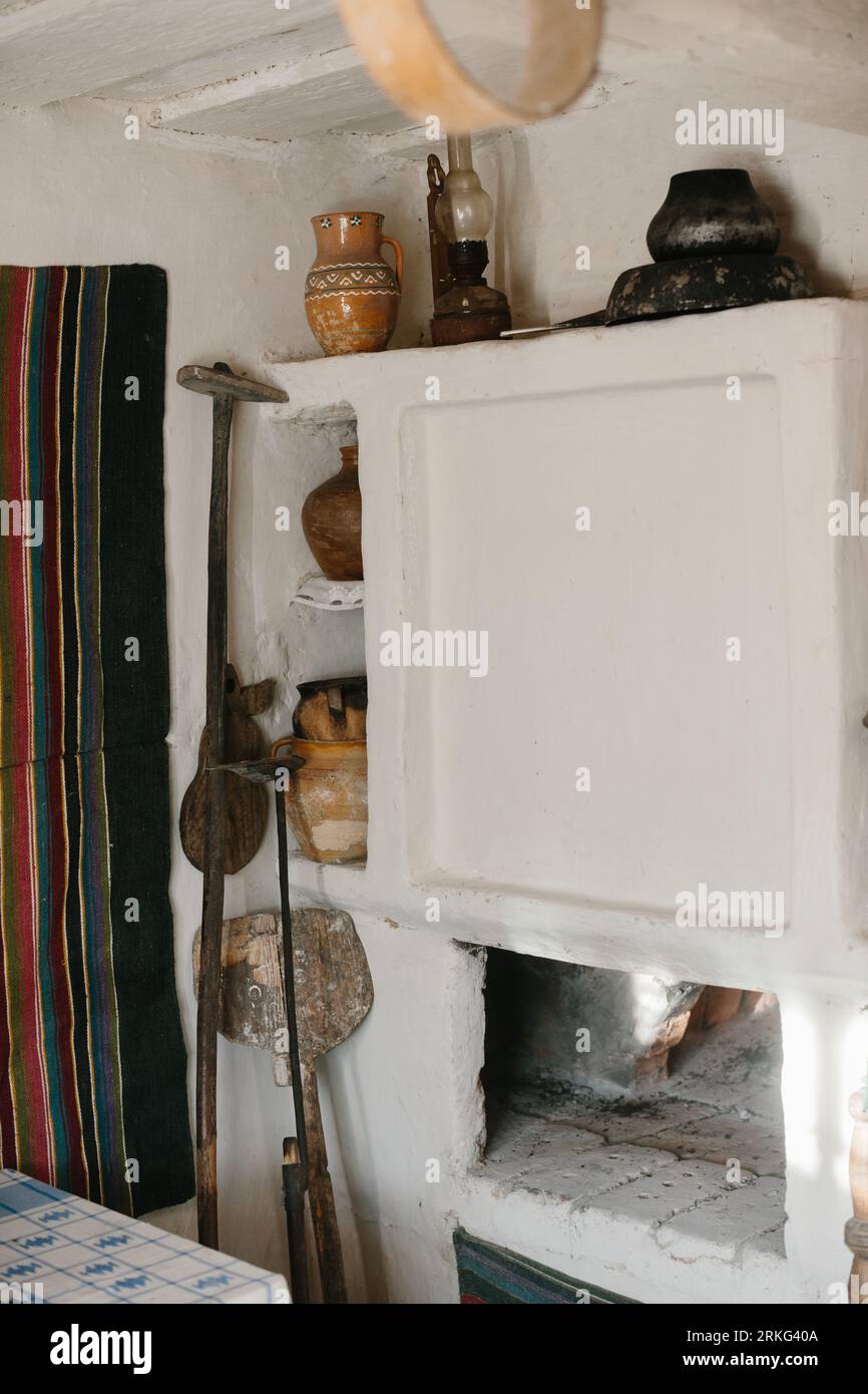 Ukrainian traditional stove in the house Stock Photo - Alamy