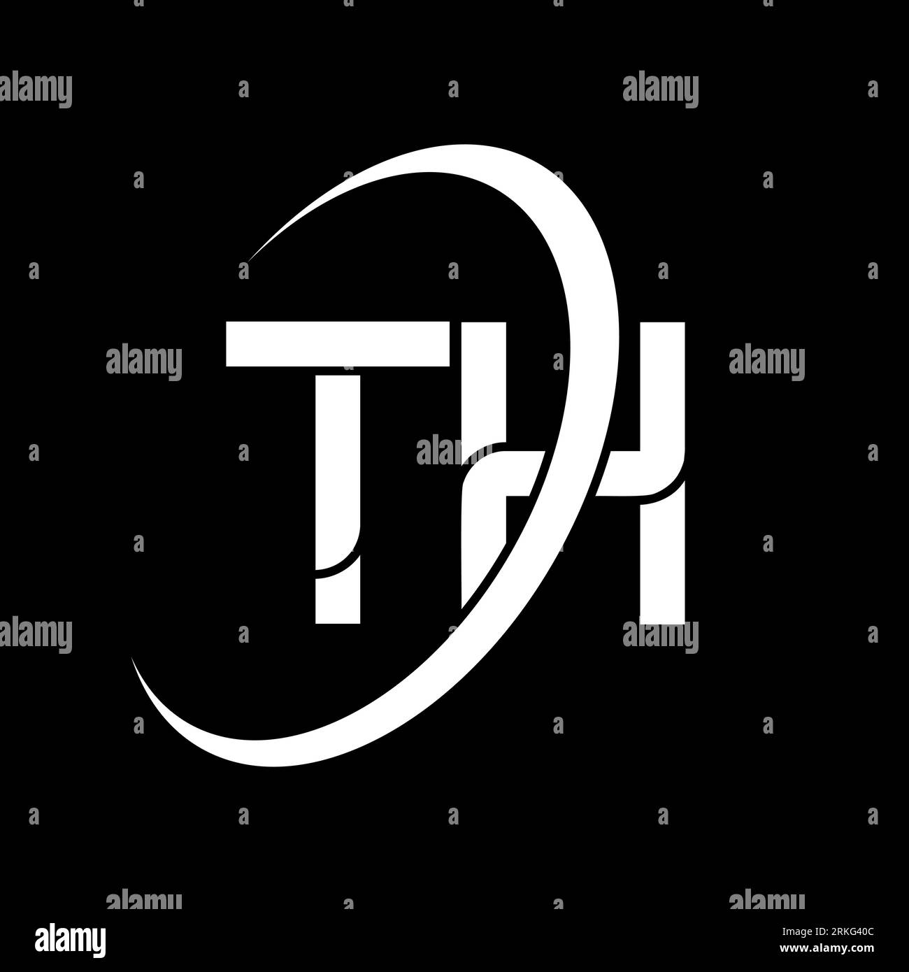 TH logo. T H design. White TH letter. TH/T H letter logo design ...