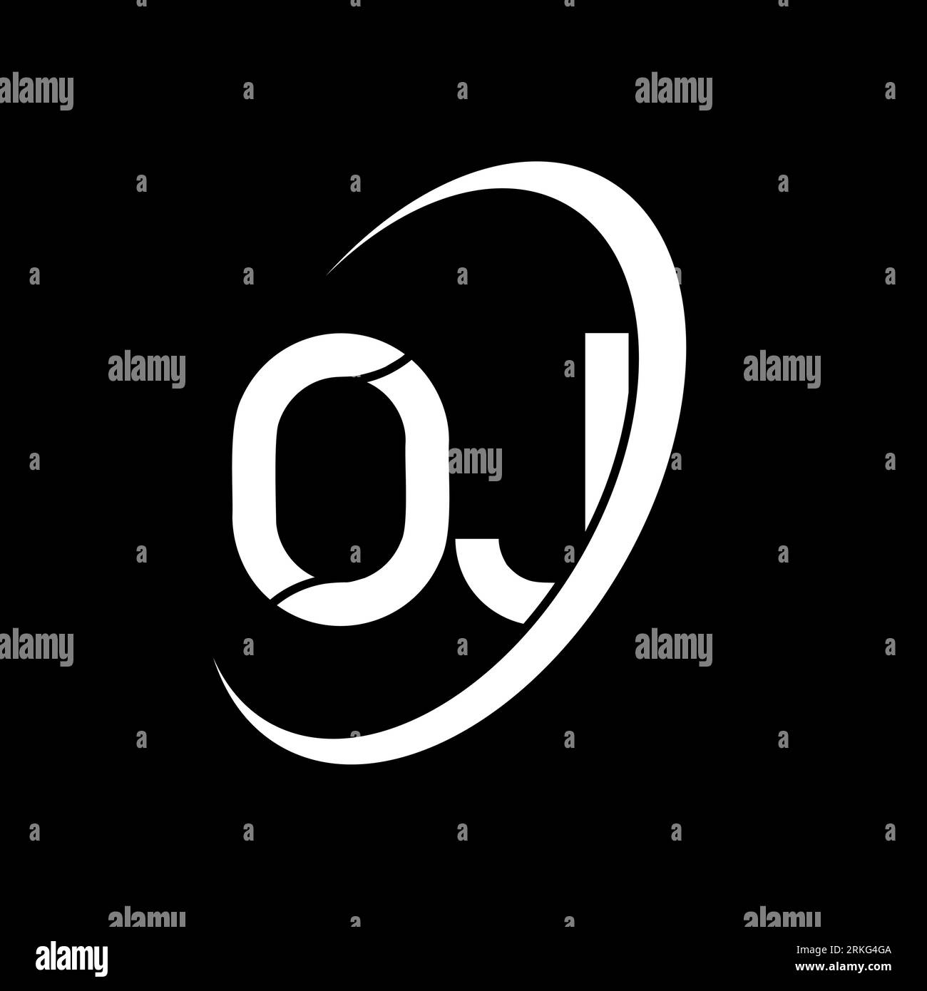 OJ logo. O J design. White OJ letter. OJ/O J letter logo design ...