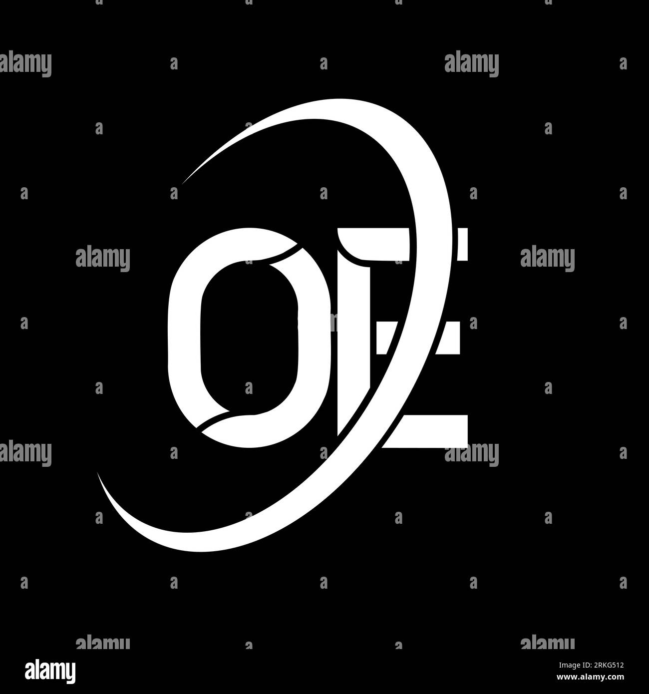 OE logo. O E design. White OE letter. OE/O E letter logo design. Initial letter OE linked circle ...