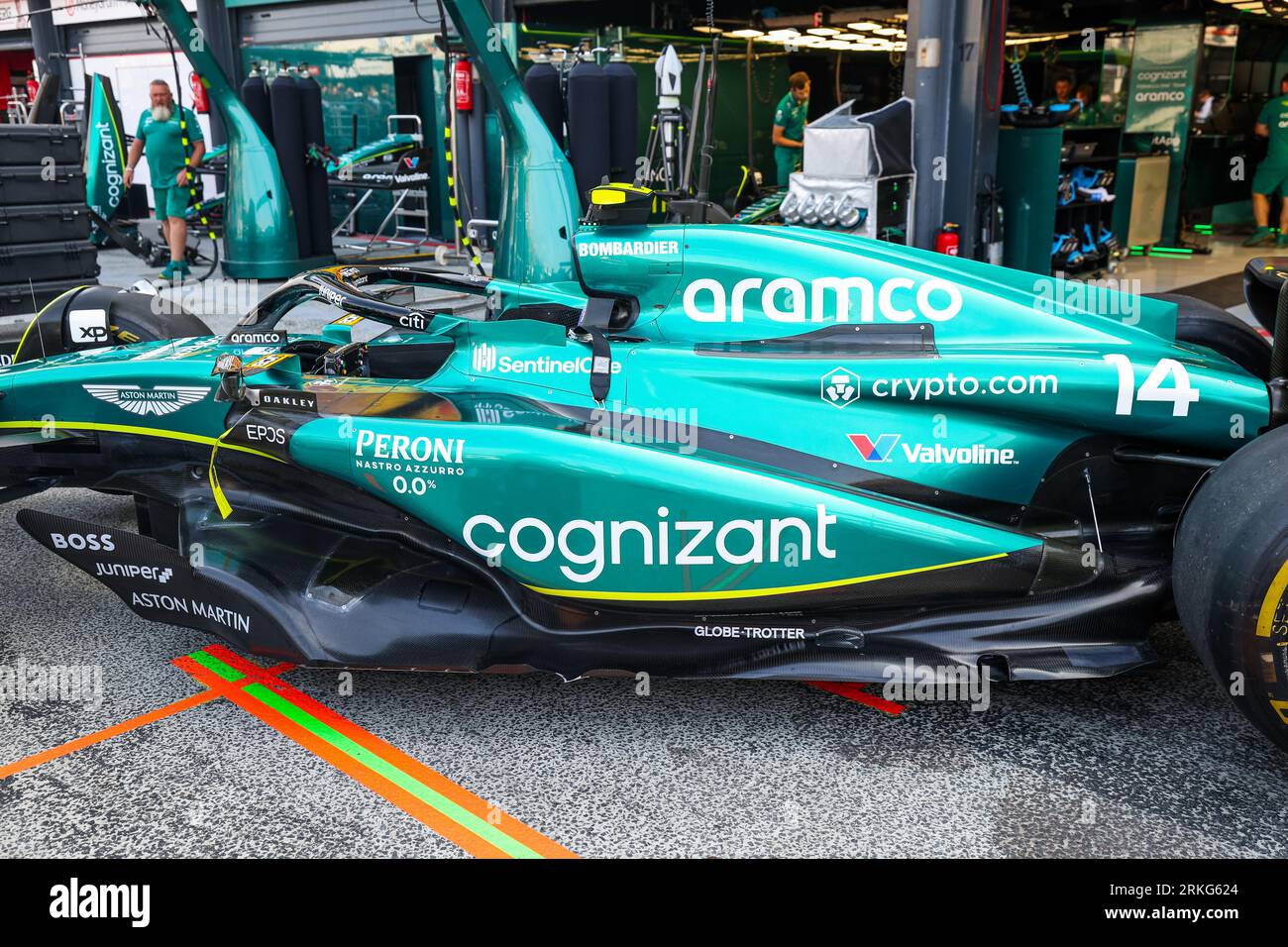 Aston Martin F1 Team AMR23, mechanical detail of the floor, air inlet ...