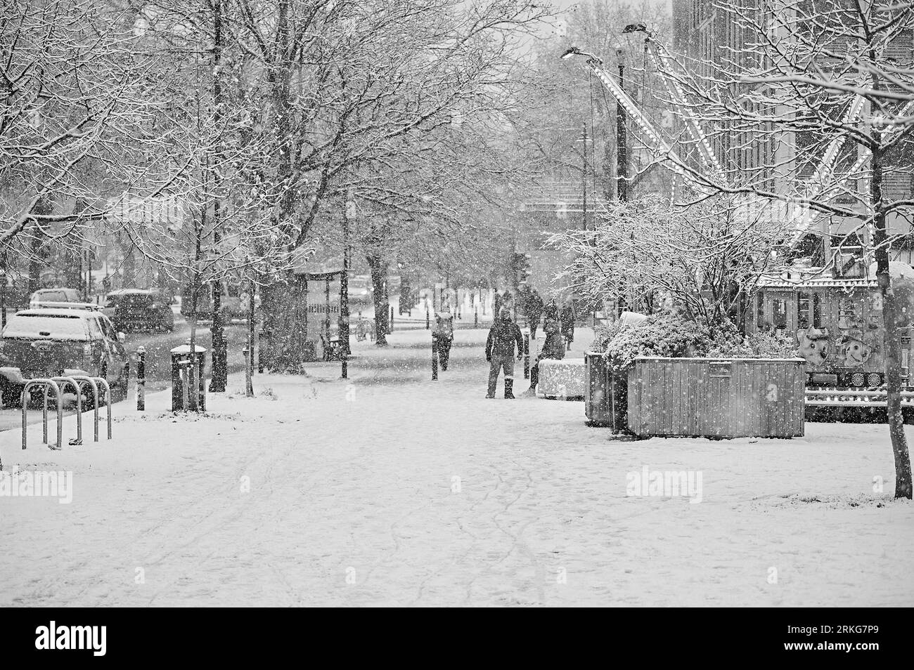 Snow in Cheltenham Stock Photo - Alamy