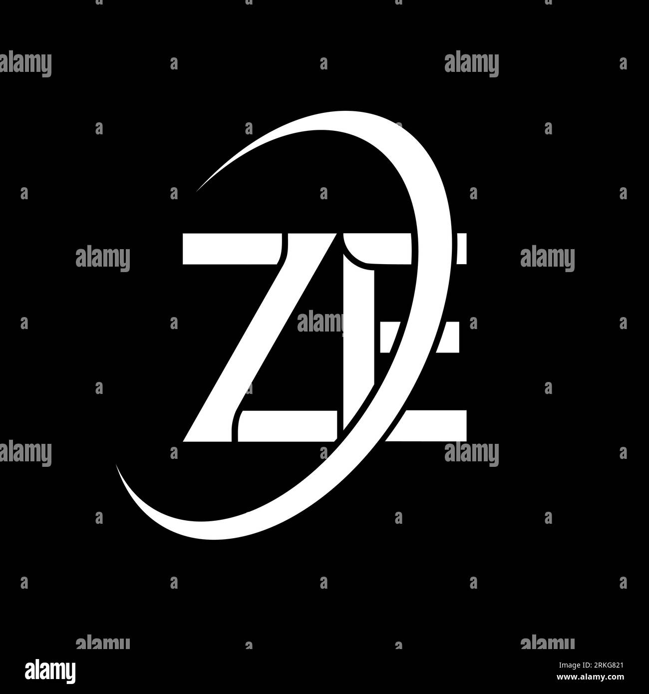 ZE logo. Z E design. White ZE letter. ZE/Z E letter logo design ...