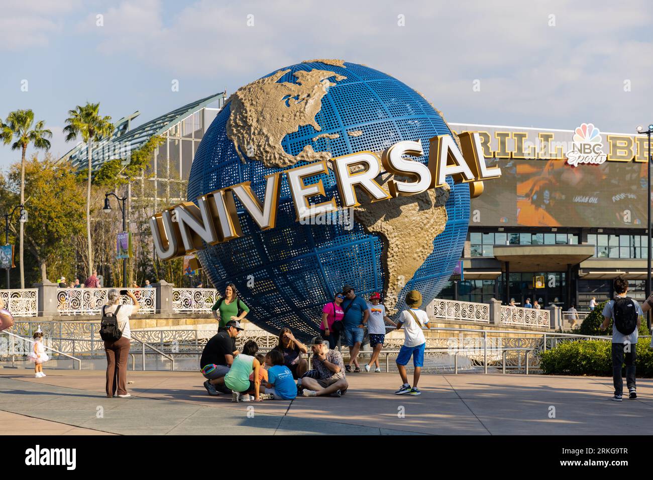 An areal view of Universal Orlando Theme Park Stock Photo - Alamy
