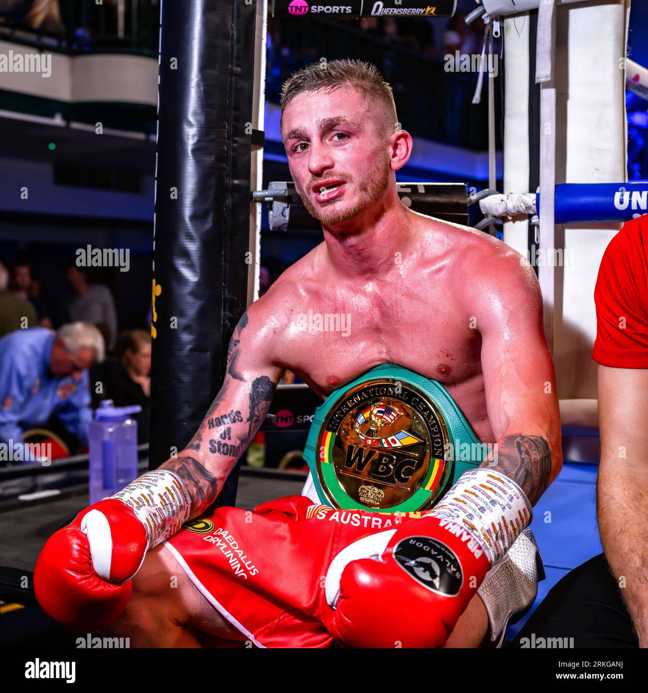 LONDON, UNITED KINGDOM. 18 Aug, 2023. Ryan Garner vs Juan Jesus Antunez - Vacant WBC ...