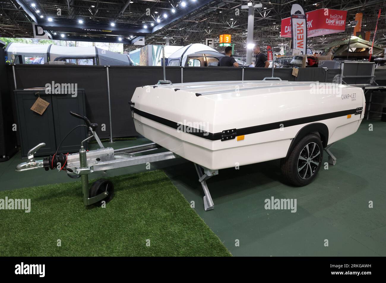 Duesseldorf, Germany. 25th Aug, 2023. A camplet camping trailer, ready ...