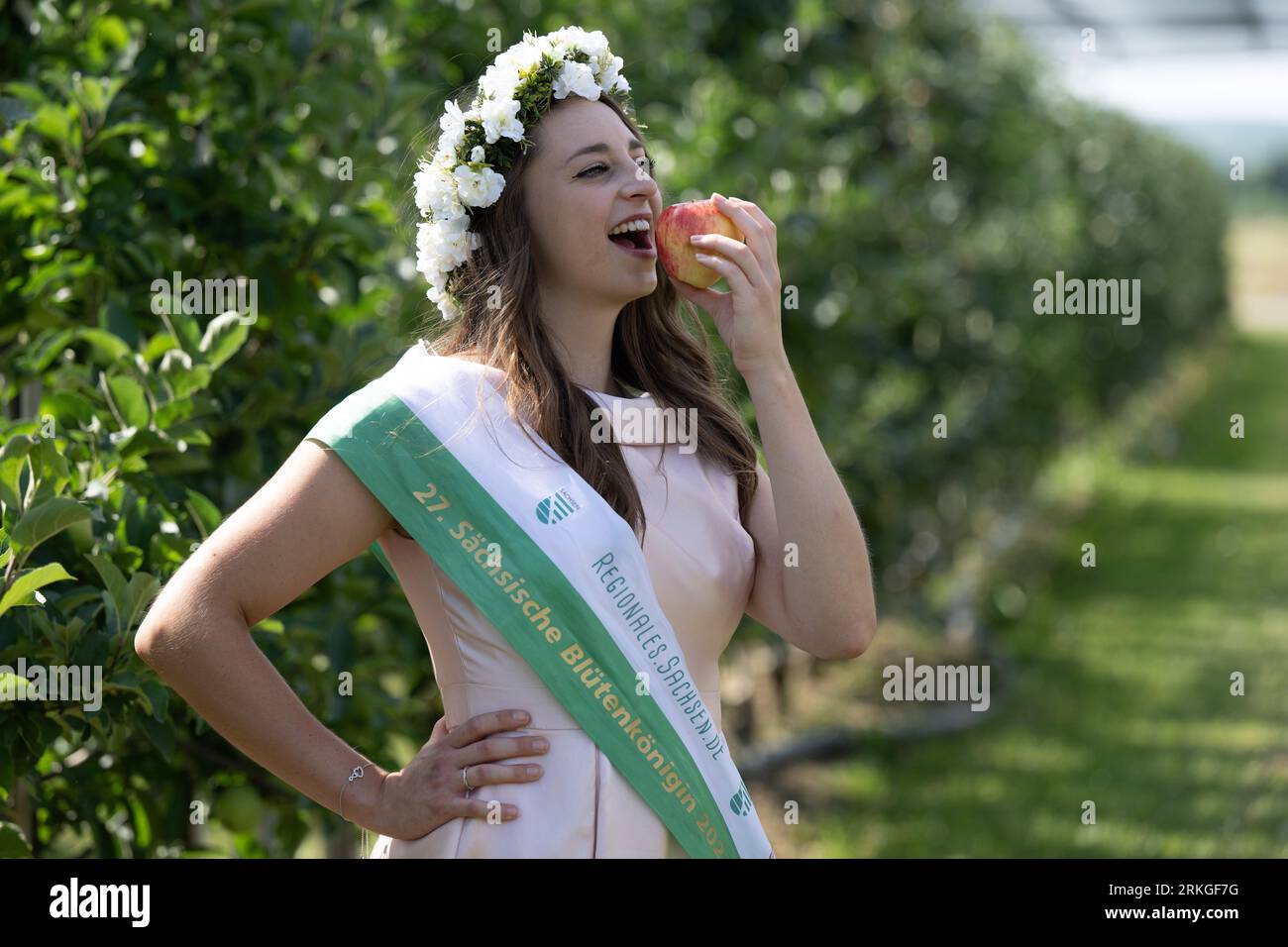 25 August 2023, Saxony, Dresden: Antonia Mercedes Kirschner, Saxon ...
