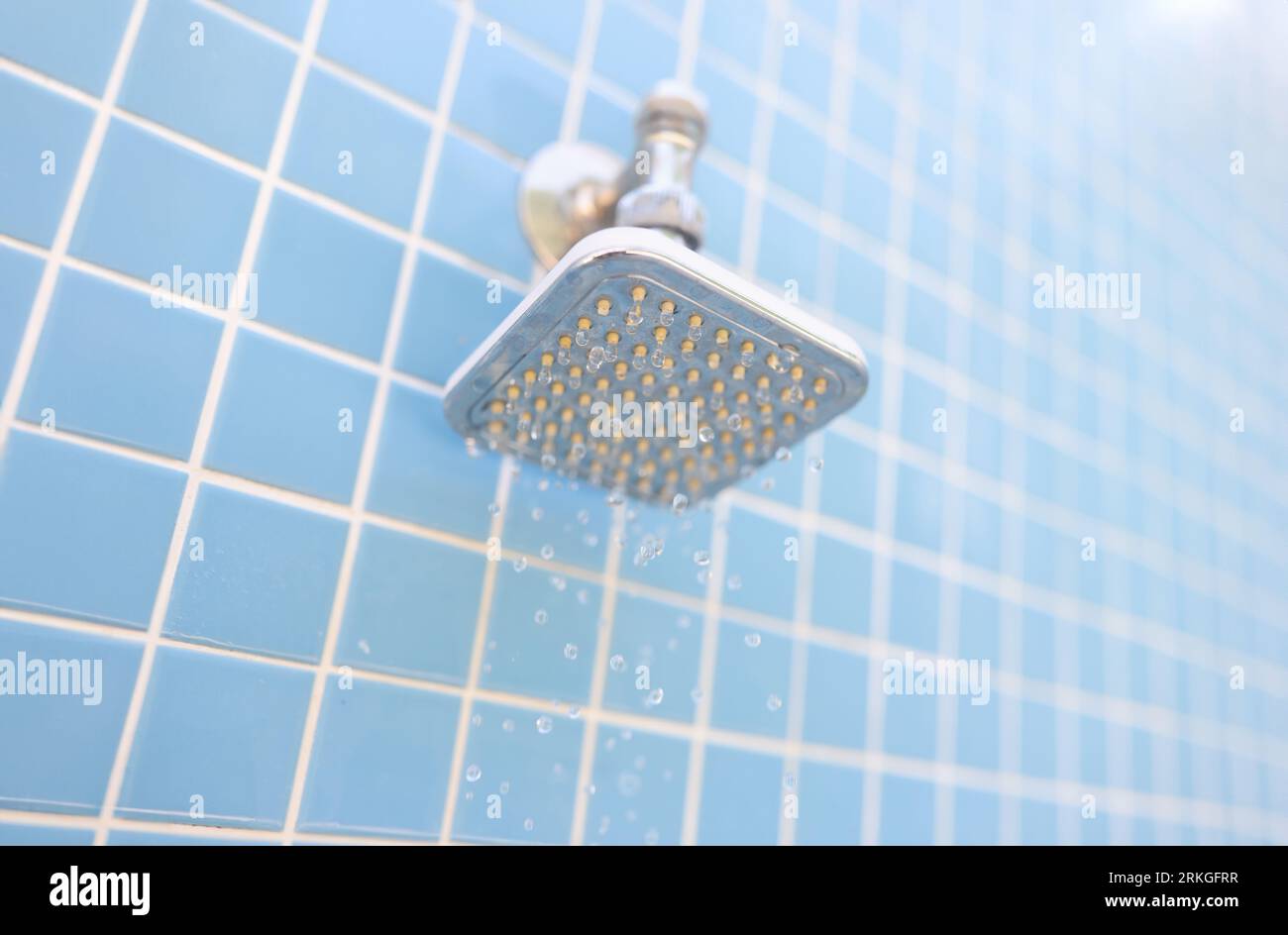 Water drops on bathroom tiles hi-res stock photography and images - Alamy