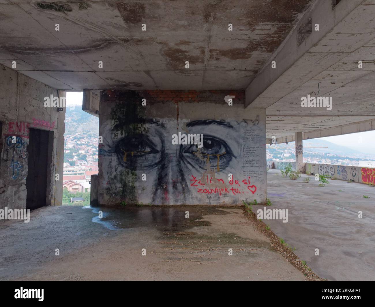 Derelict multi storey building known as The Sniper Tower since the ...