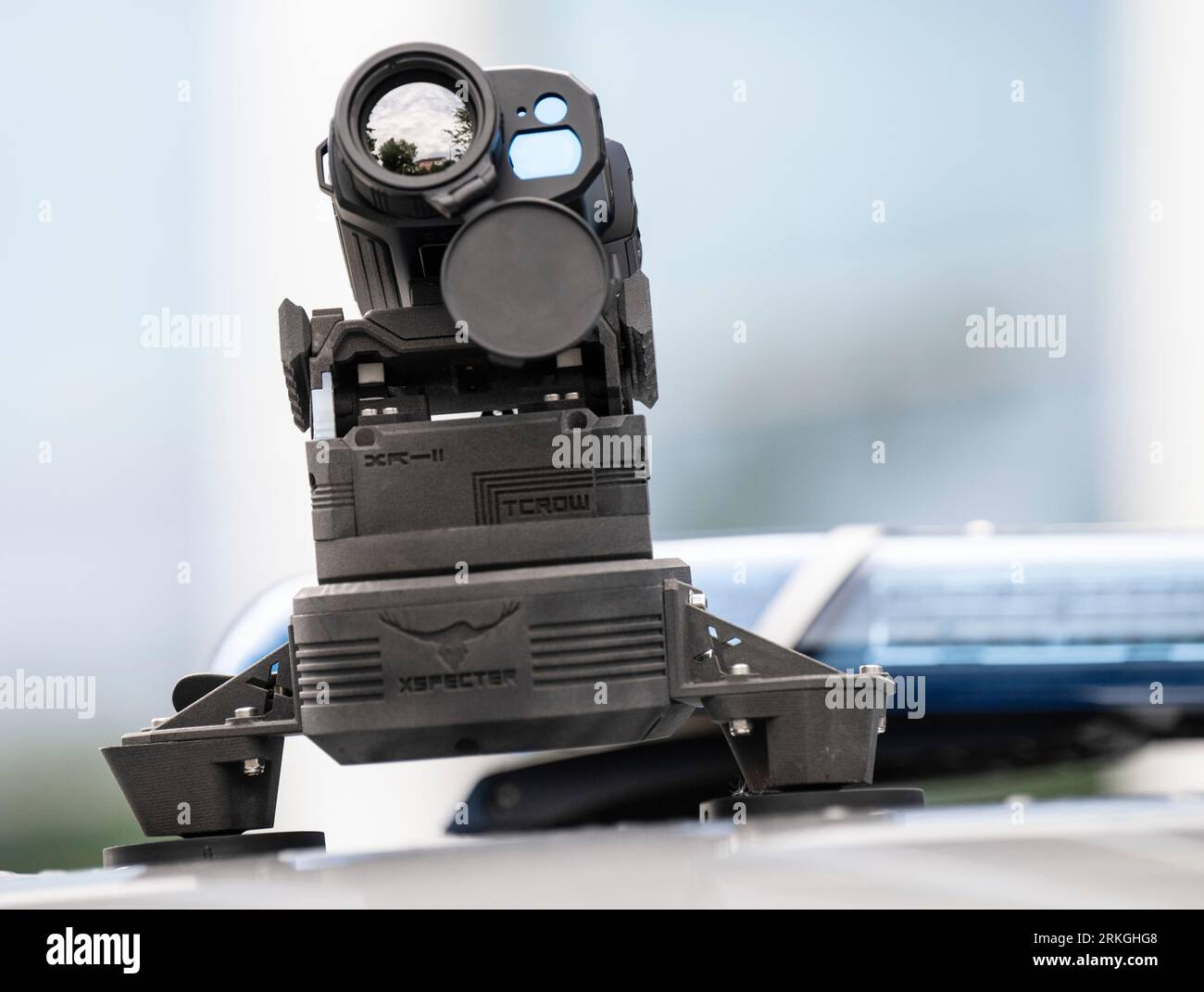 Offenbach, Germany. 25th Aug, 2023. A camera that can be operated ...