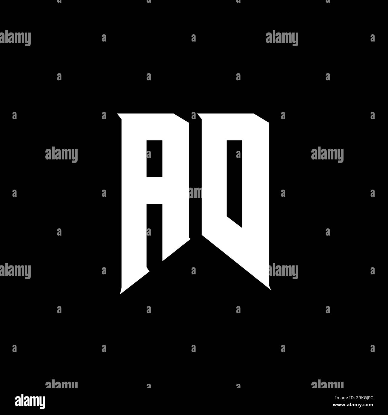 AD Letter Logo Design. Initial letters AD gaming's logo icon for ...