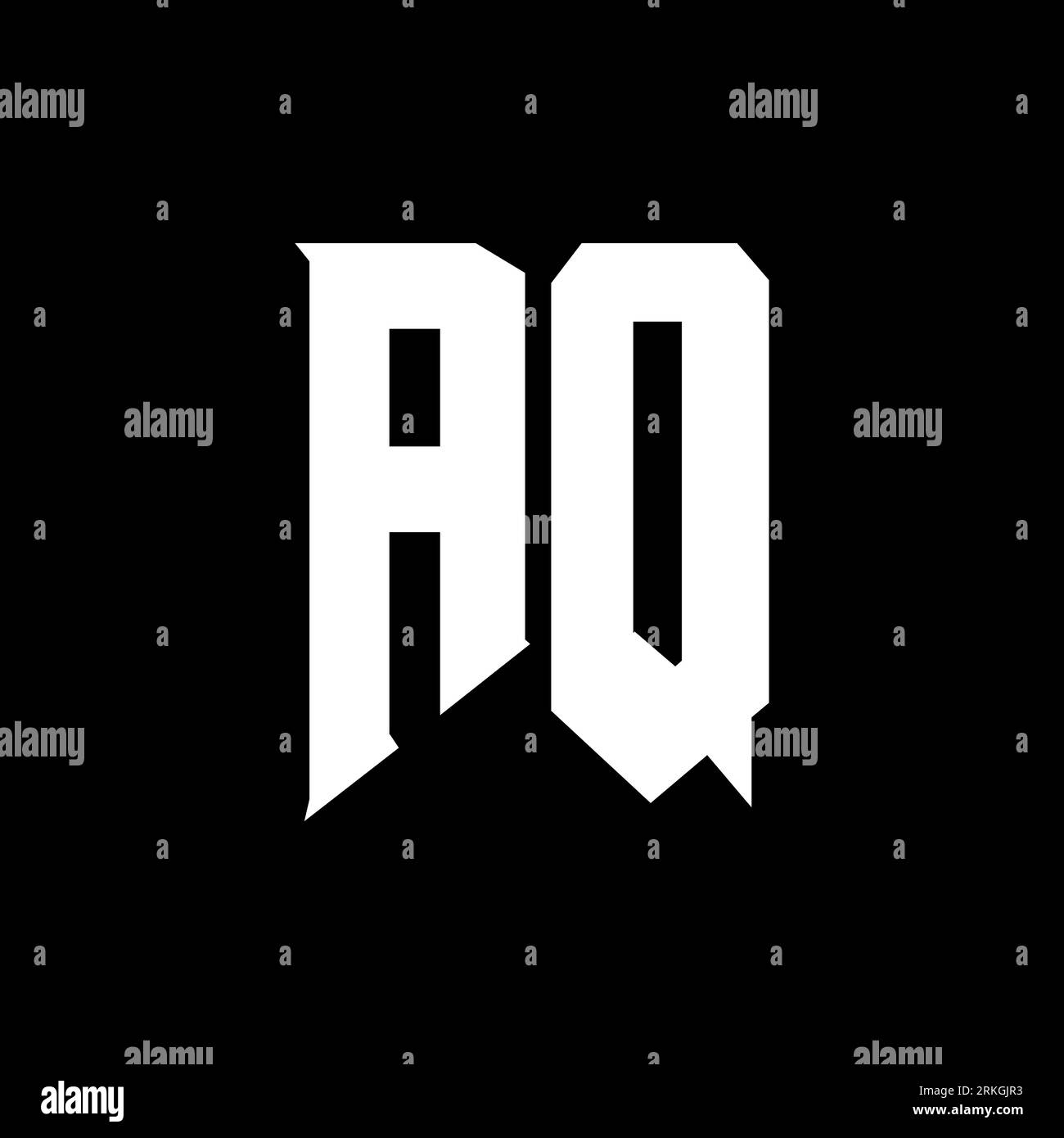 Aq initial Stock Vector Images - Alamy