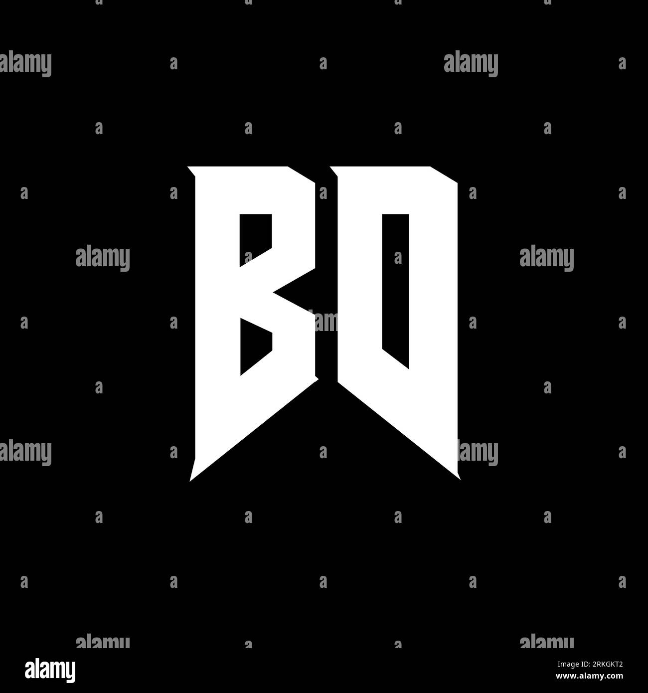 BD Letter Logo Design. Initial letters BD gaming's logo icon for ...
