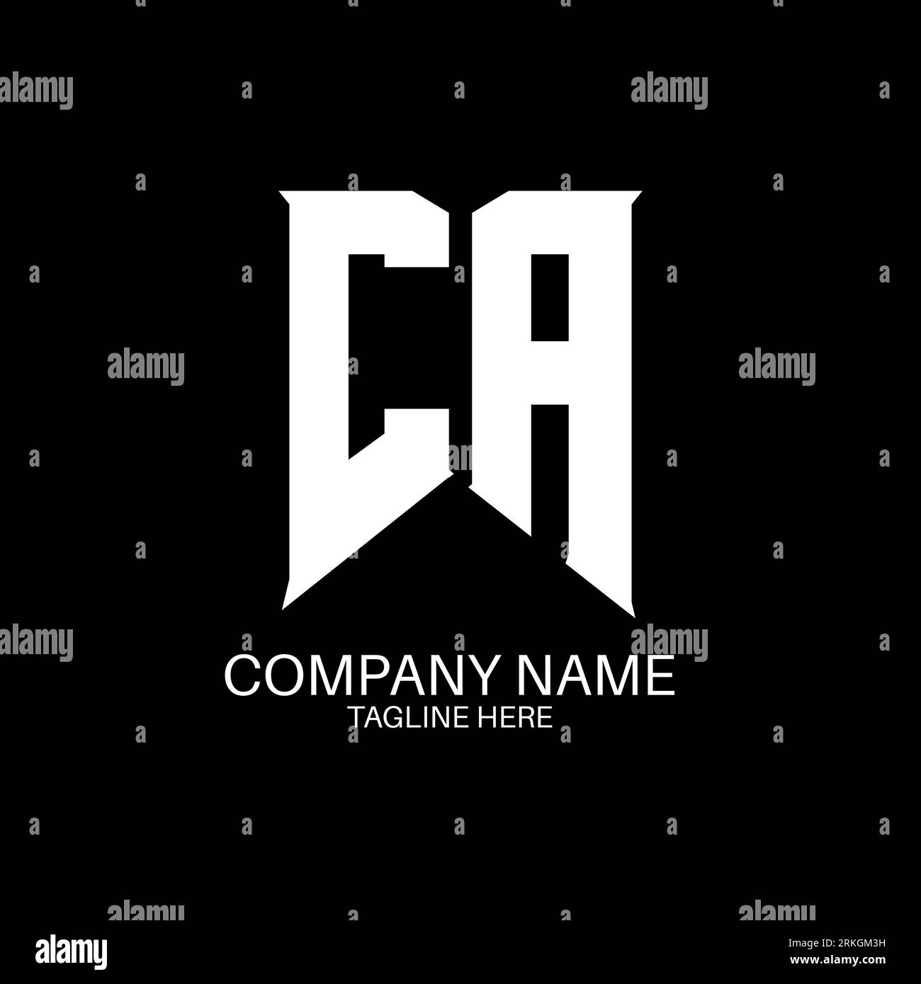 CA Letter Logo Design. Initial letters CA gaming's logo icon for ...