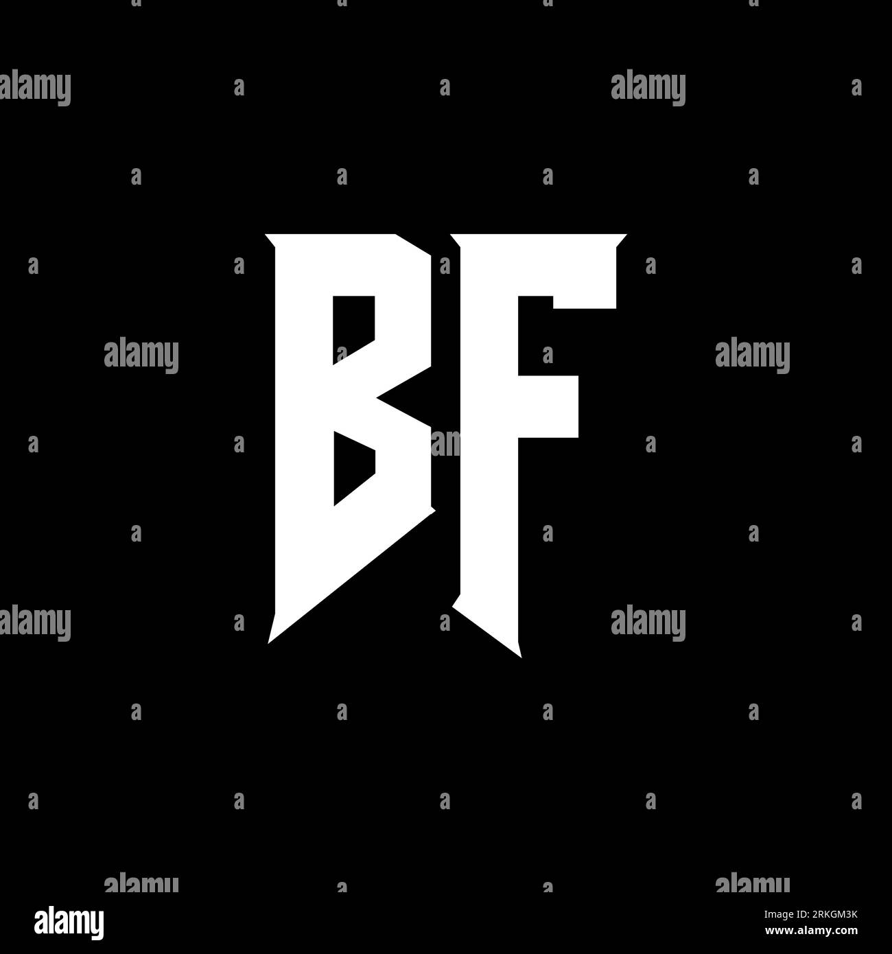 BF Letter Logo Design. Initial letters BF gaming's logo icon for ...