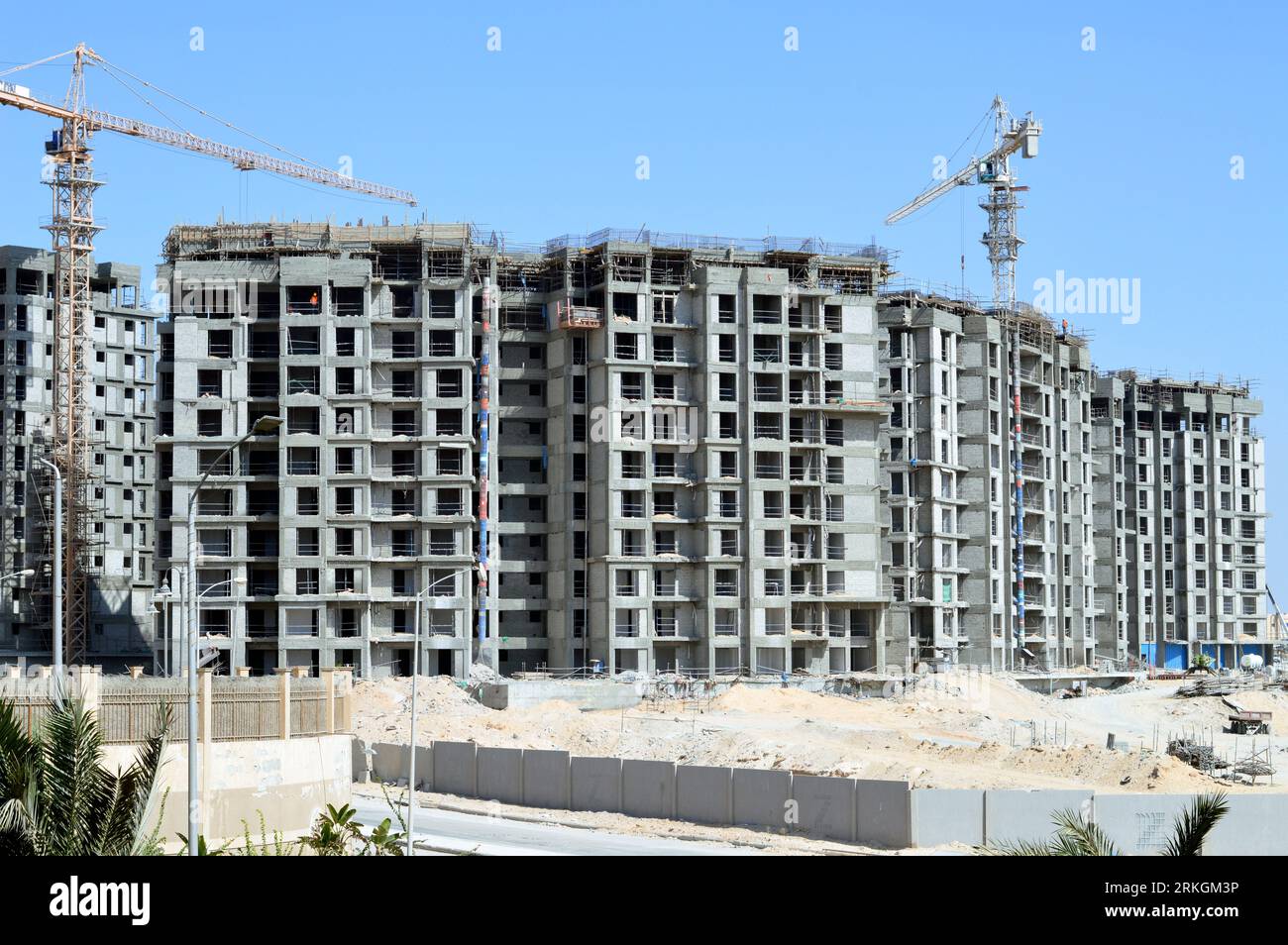 Giza, Egypt, August 19 2023: New residential high rise in Egypt, real ...
