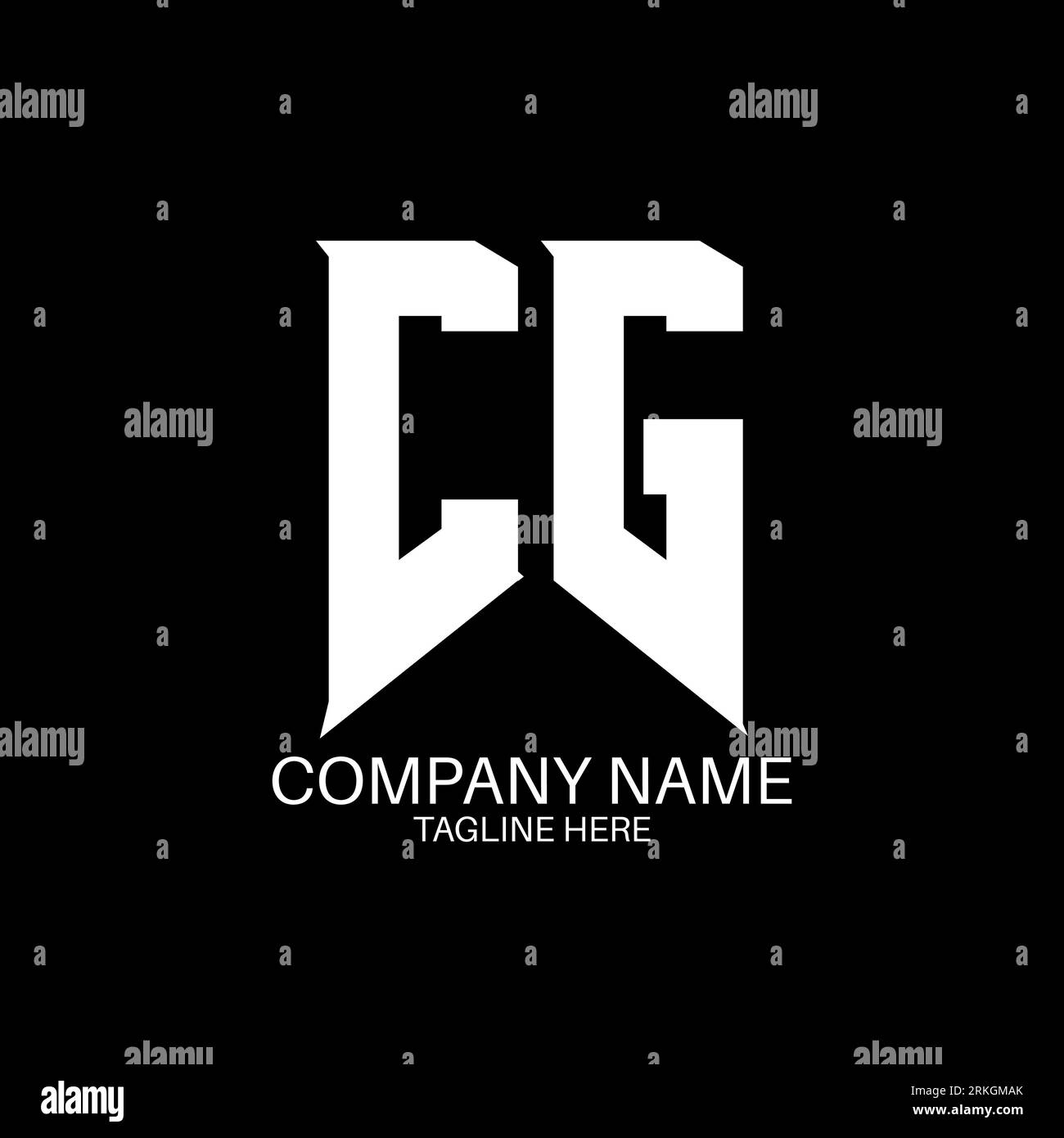 CG Letter Logo Design. Initial letters CG gaming's logo icon for ...