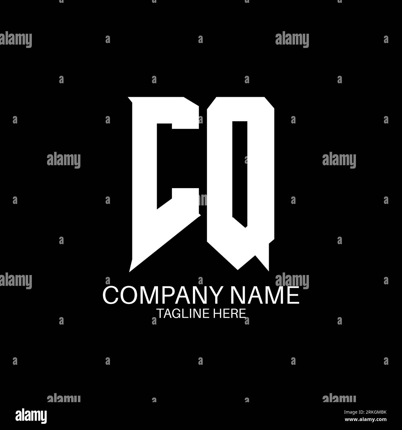 CQ Letter Logo Design. Initial letters CQ gaming's logo icon for ...