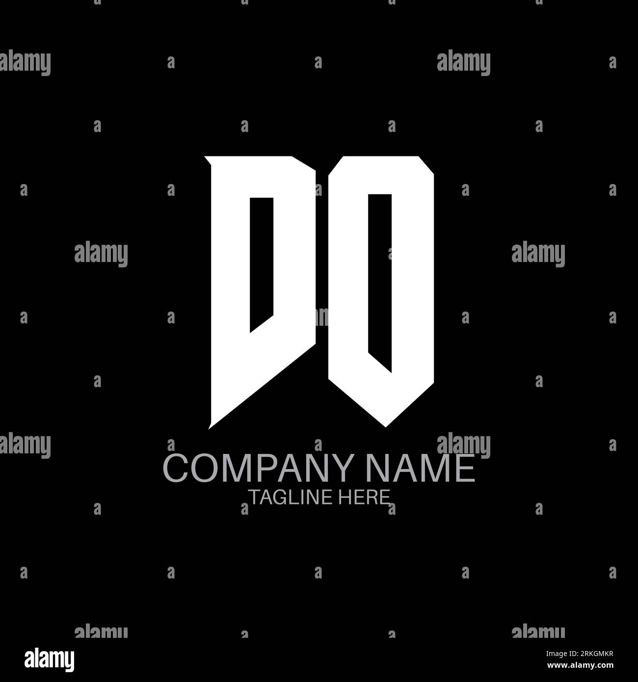 DO Letter Logo Design. Initial letters DO gaming's logo icon for ...
