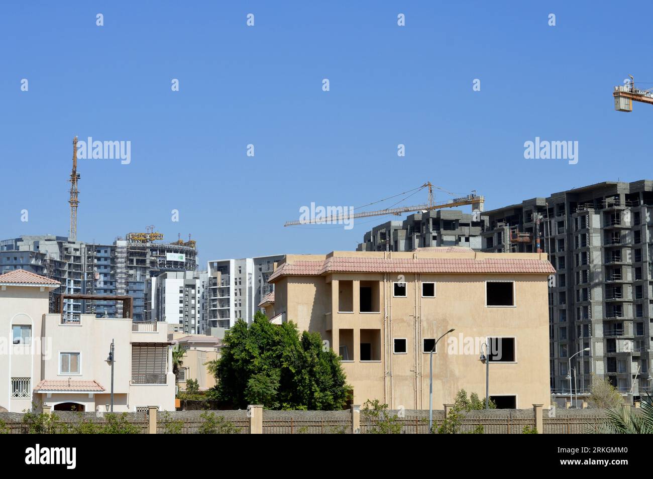 Giza, Egypt, August 19 2023: New residential high rise in Egypt, real ...