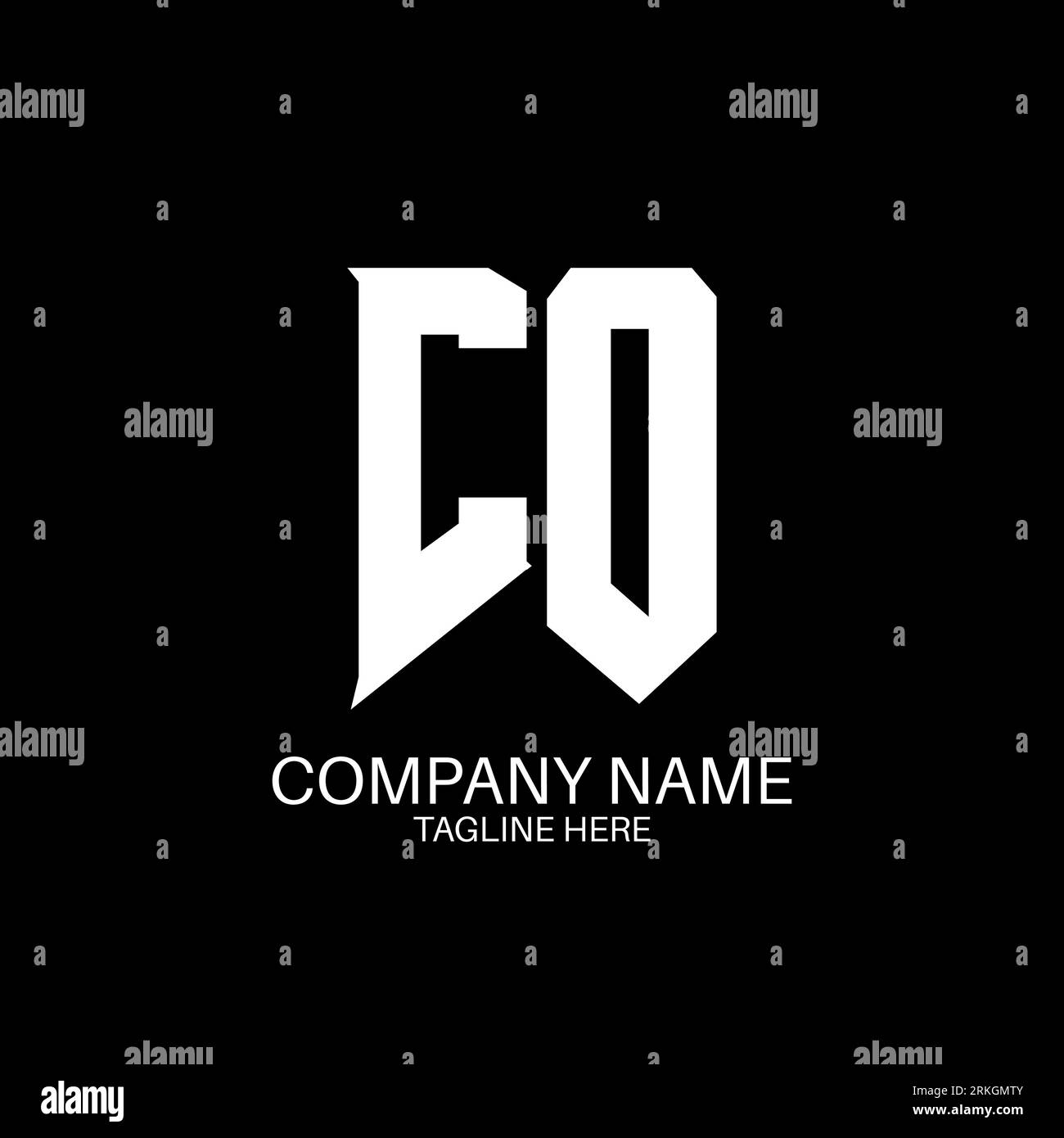 CO Letter Logo Design. Initial letters CO gaming's logo icon for ...