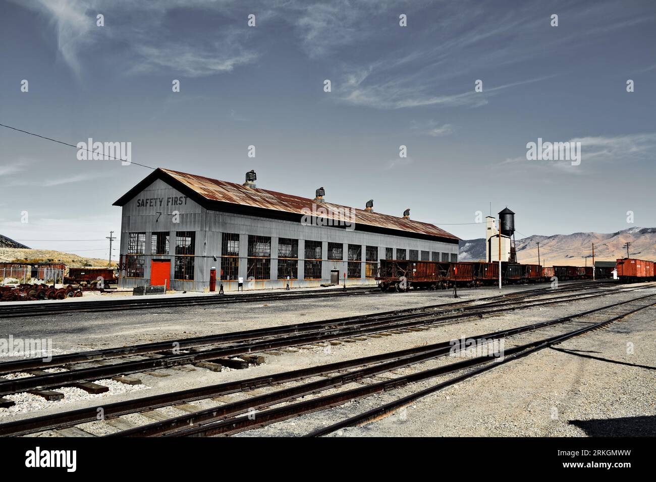 The Nevada Northern Railway Museum in Ely, NV Stock Photo - Alamy