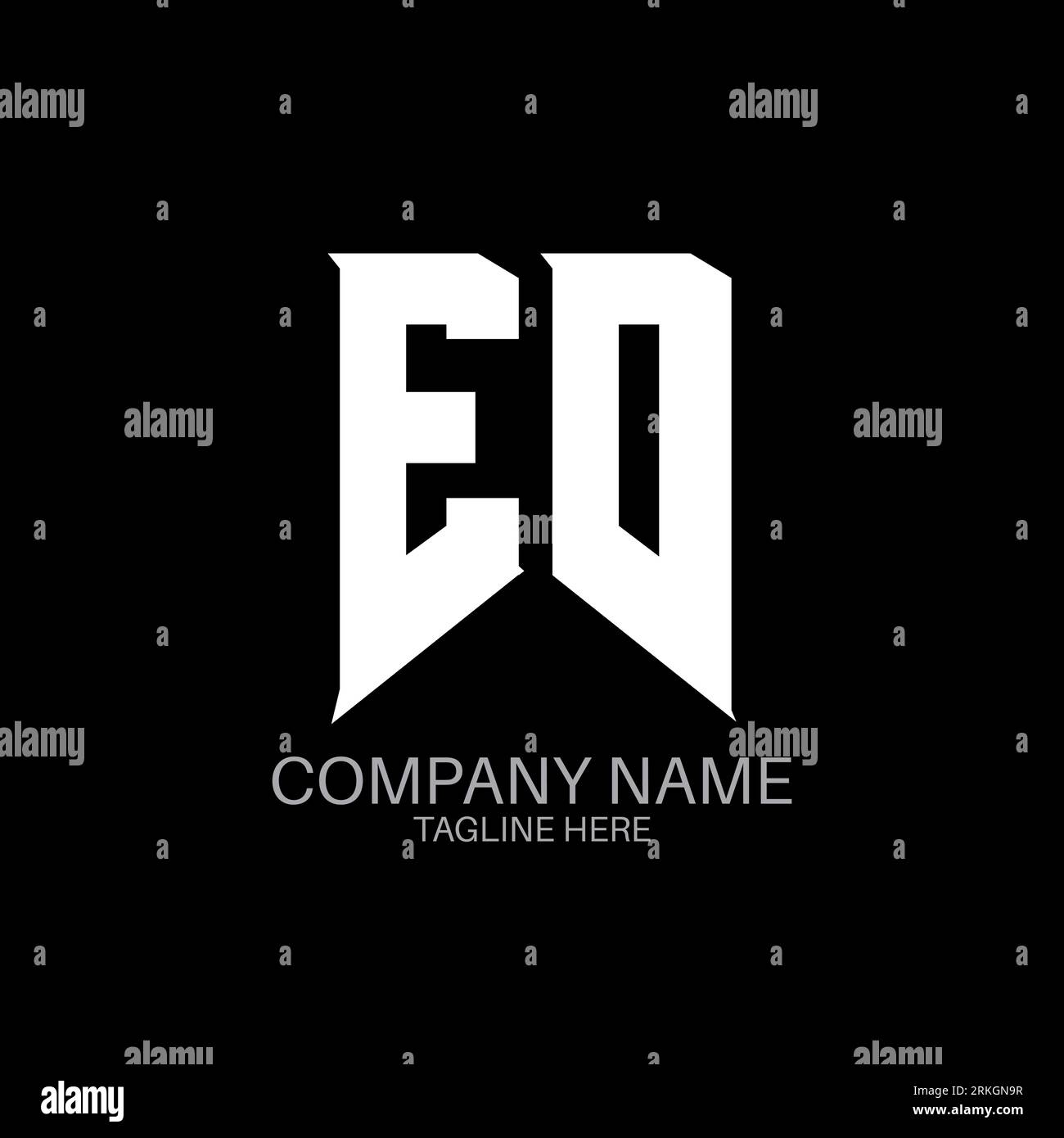 ED Letter Logo Design. Initial letters ED gaming's logo icon for ...