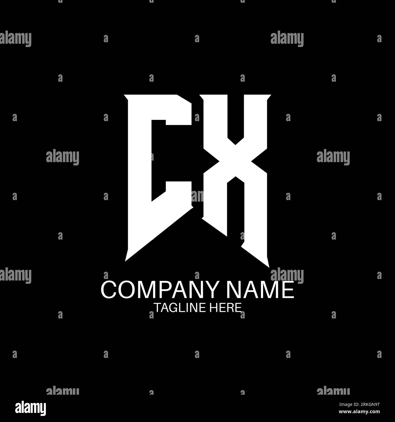 CX Letter Logo Design. Initial letters CX gaming's logo icon for ...