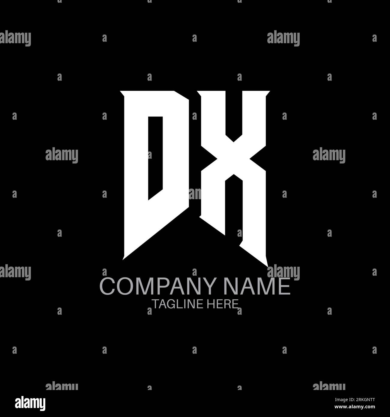 DX Letter Logo Design. Initial letters DX gaming's logo icon for technology companies. Tech ...