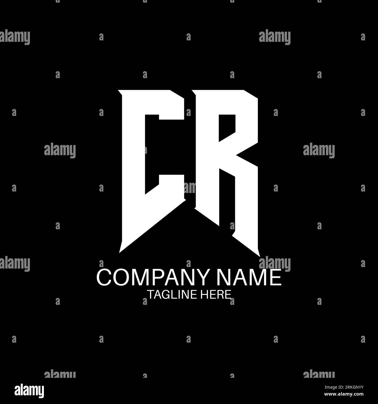 CR Letter Logo Design. Initial letters CR gaming's logo icon for ...