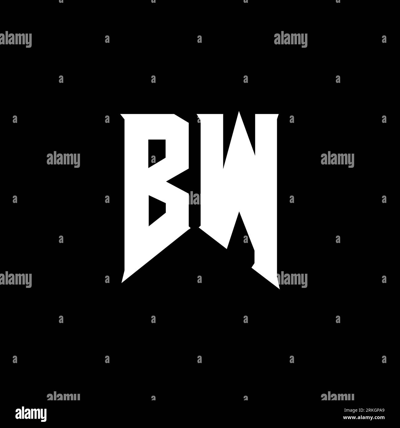 BW LOGO DESIGN Stock Vector Image & Art - Alamy