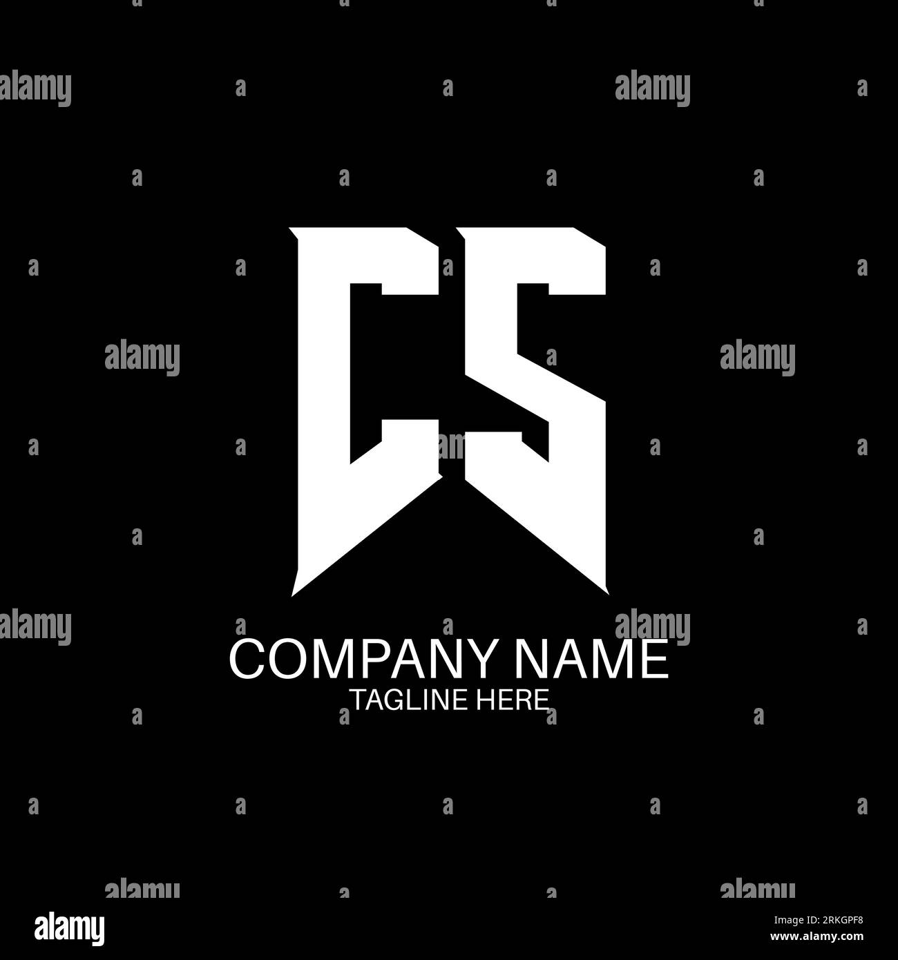 CS Letter Logo Design. Initial letters CS gaming's logo icon for ...