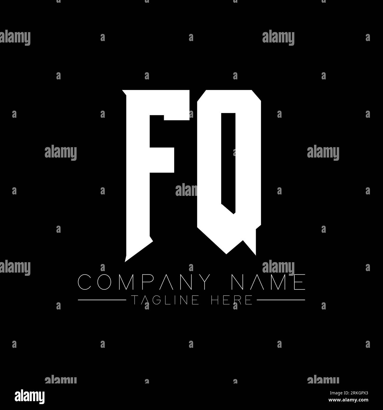 Fq gaming letters Stock Vector Images - Alamy