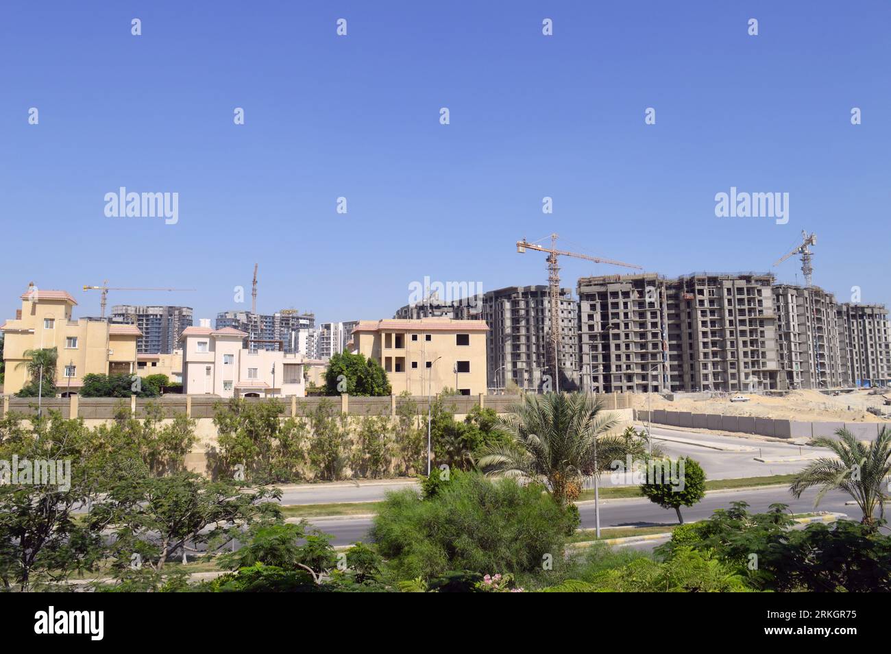 Giza, Egypt, August 19 2023: New residential high rise in Egypt, real ...