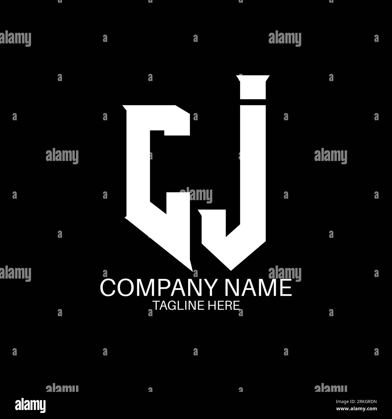 CJ Letter Logo Design. Initial letters CJ gaming's logo icon for technology companies. Tech ...
