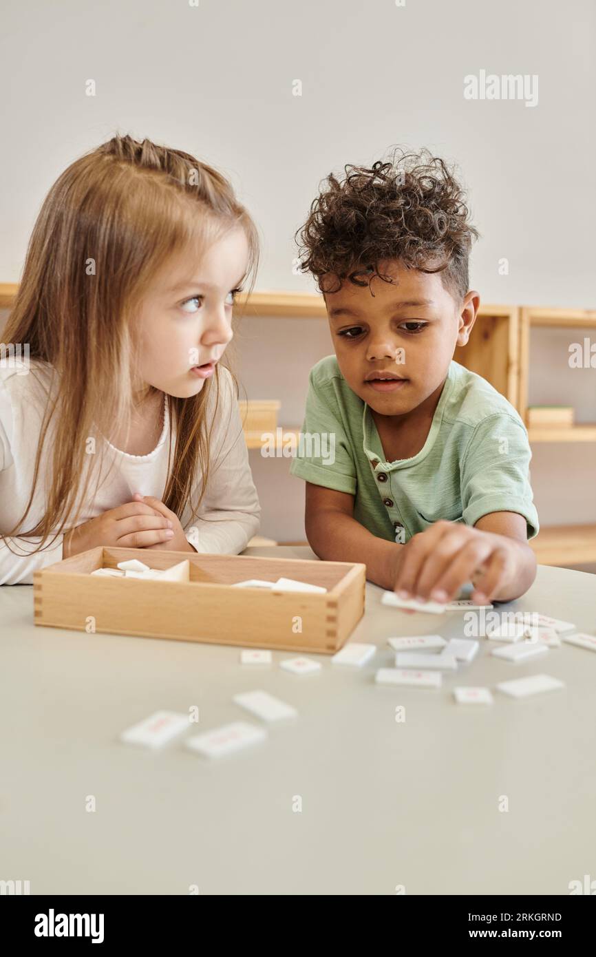 Montessori math materials hi-res stock photography and images - Alamy