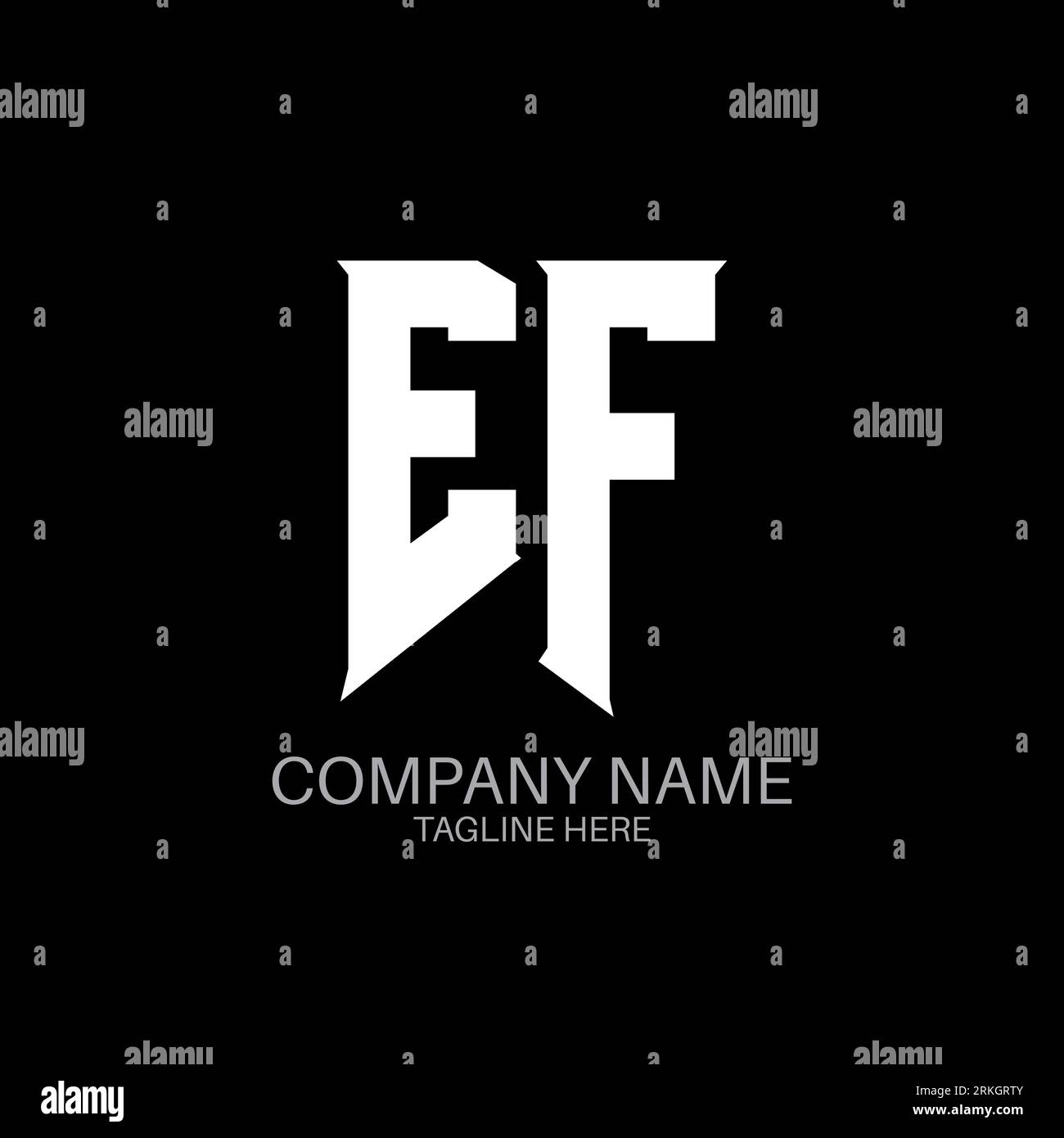 EF Letter Logo Design. Initial letters EF gaming's logo icon for ...