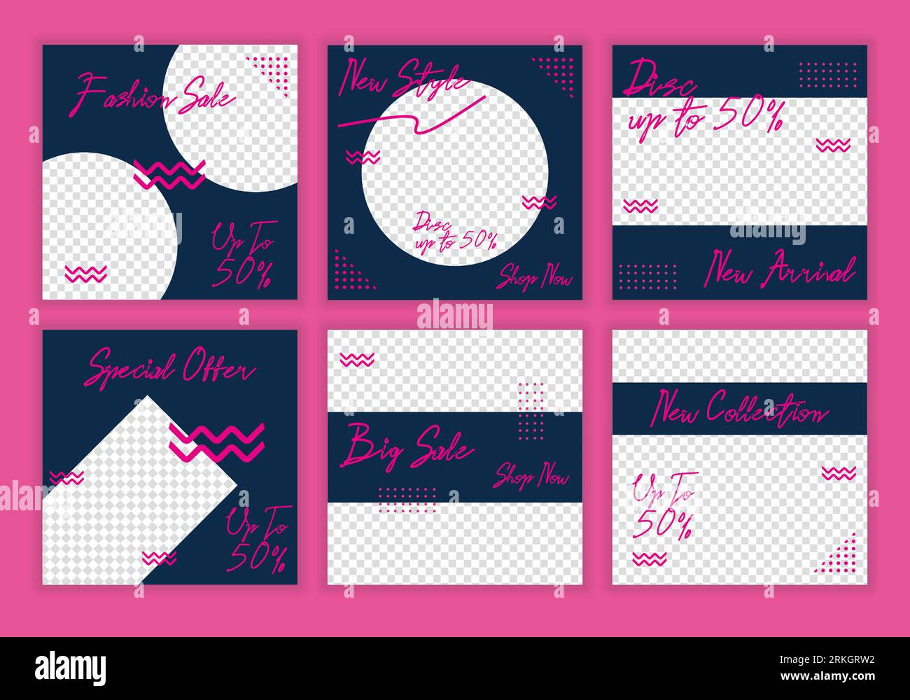 6 bundle of social media post template for digital marketing and sale ...