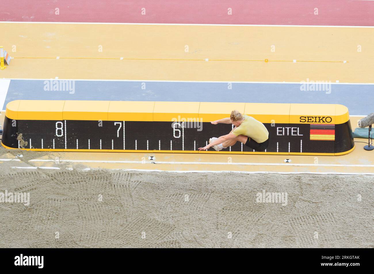 Manuel Eitel (Germany) during the decathlon long jump during the world athletics championships ...