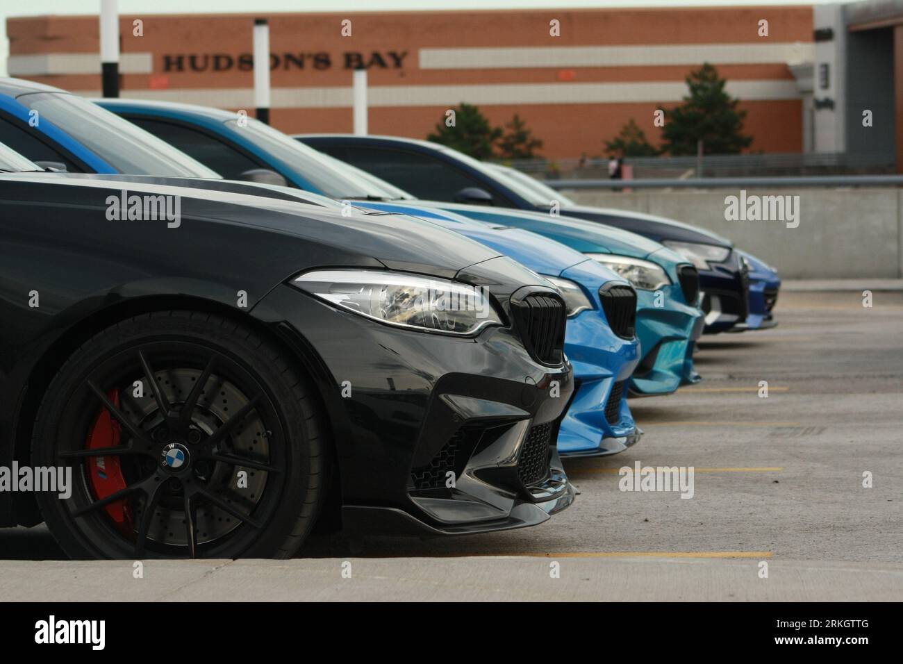 An array of modern cars parked on the street Stock Photo - Alamy