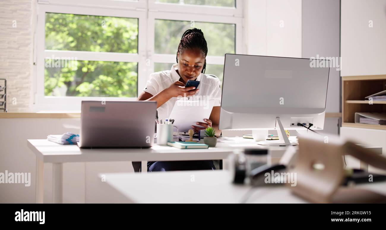 OCR Recognition Taking Photo Using Mobile Phone Stock Photo - Alamy