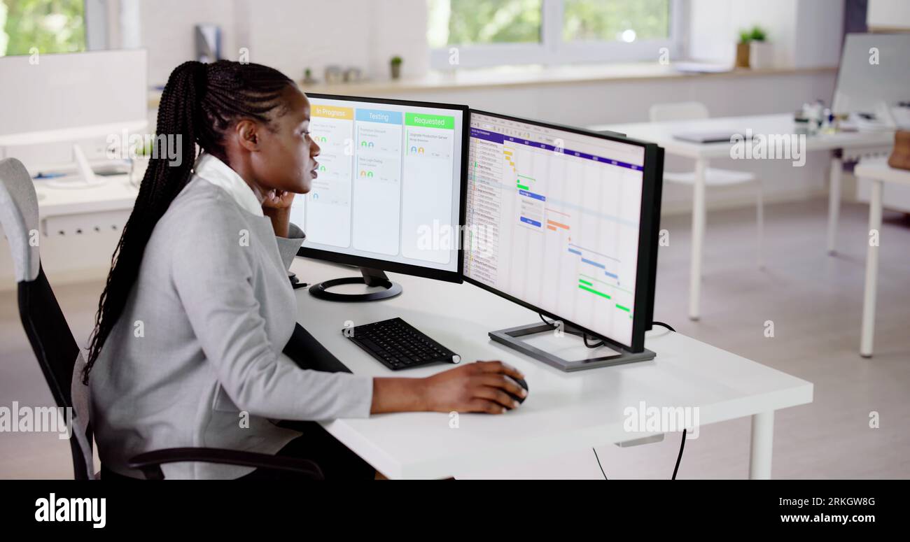 Business Schedule Calendar And Agenda Gantt Report Stock Photo - Alamy